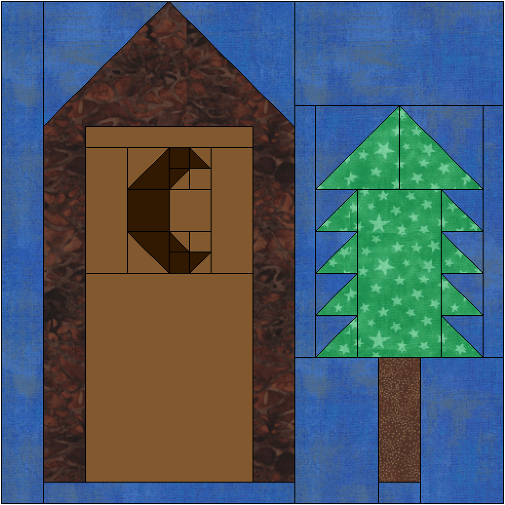Outhouse Quilt Block Pattern - Patchwork River Quilting